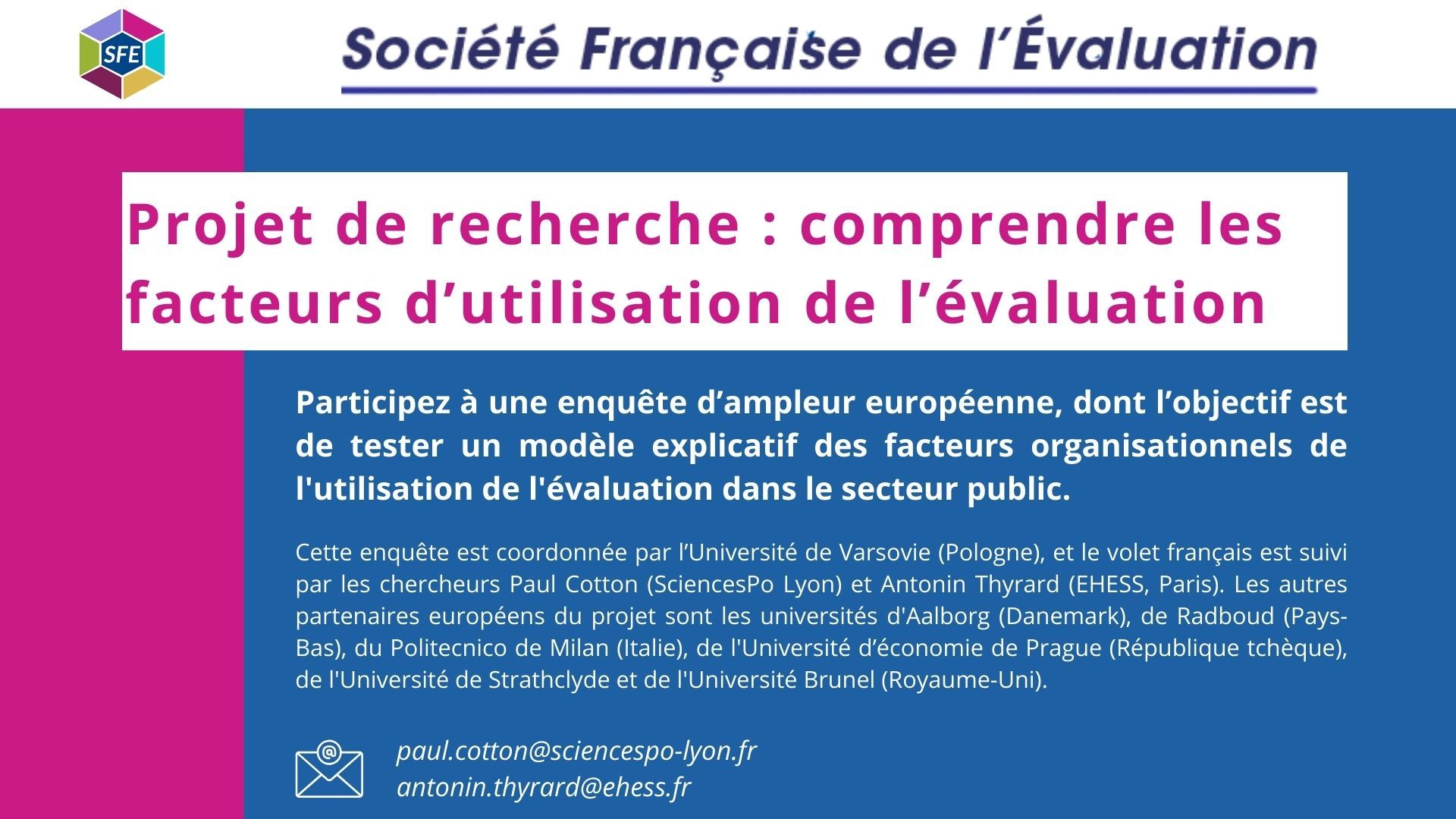 Enquête européenne sur l'évaluation dans le secteur public - Société ...
